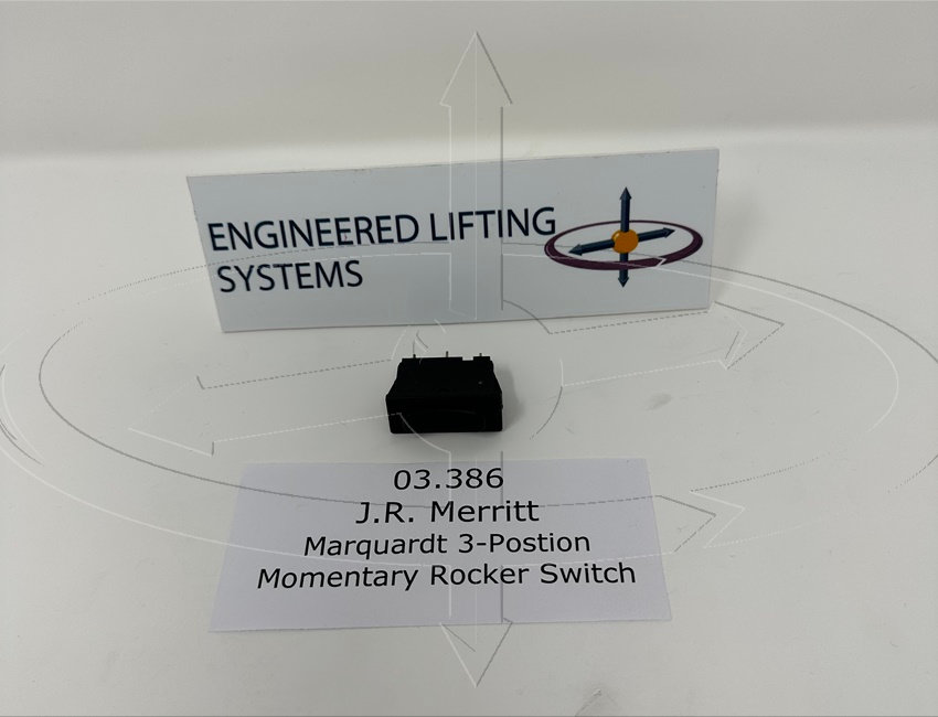 J.R. Merritt 03.386 Momentary Rocker Switch | Crane & Hoist Equipment