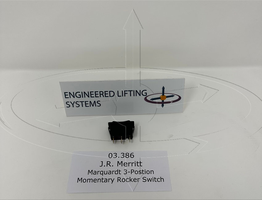 J.R. Merritt 03.386 Momentary Rocker Switch | Crane & Hoist Equipment