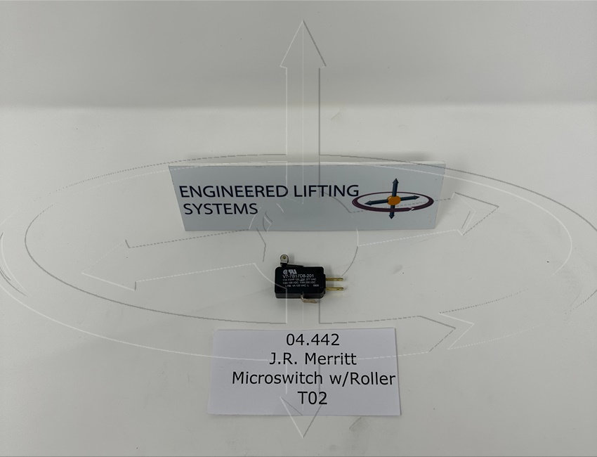 J.R. Merritt 04.442 Micro Switch w/roller T02 | Crane & Hoist Equipment
