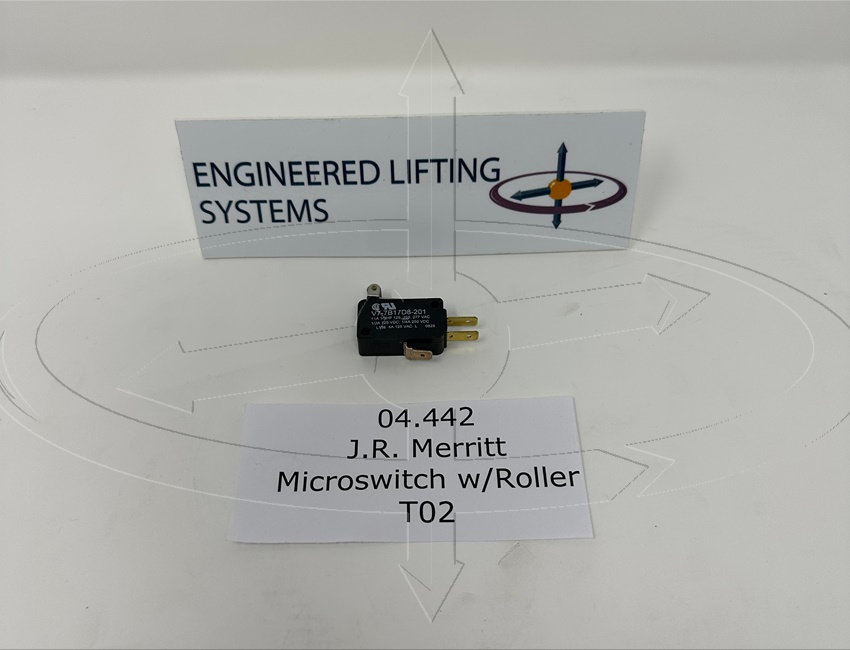 J.R. Merritt 04.442 Micro Switch w/roller T02 | Crane & Hoist Equipment