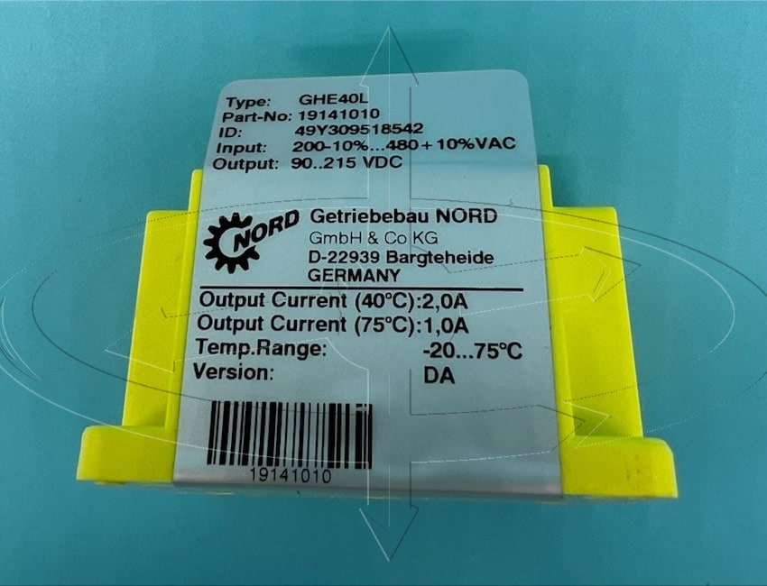 Nord 19141010 Half Wave Rectifier | Engineered Lifting Systems