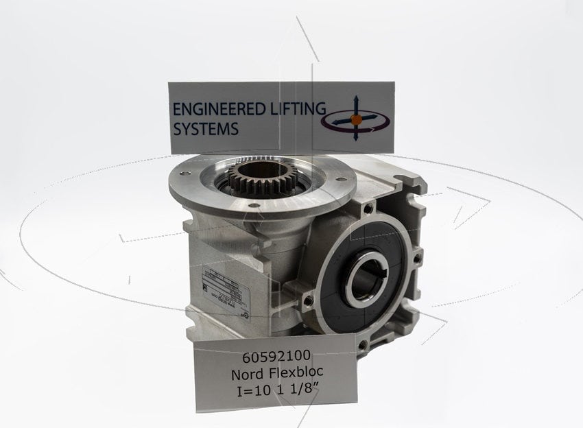 Nord 60592100 Flexbloc SI Worm Gear SK 1SI50 I = 10 1.125"