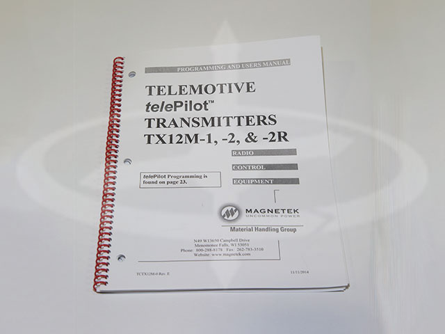 Magnetek TCTX12M-0 TelePilot Instruction Manual | Crane & Hoist Equipment